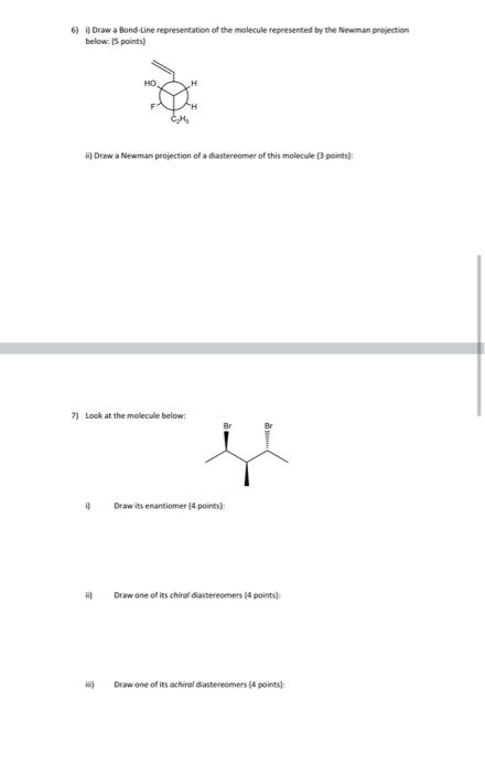 Solved Draw a Bond-Line representation of the molecule | Chegg.com