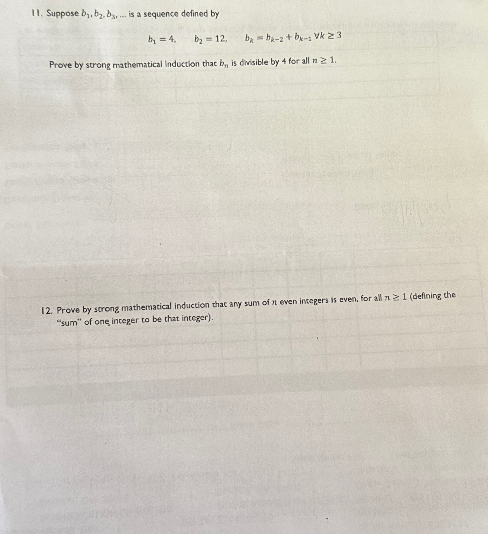 Solved Suppose b1,b2,b3,dots is a sequence defined | Chegg.com