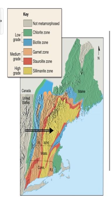 Solved 4. Figure 4 on Folio is a metamorphic facies map of | Chegg.com