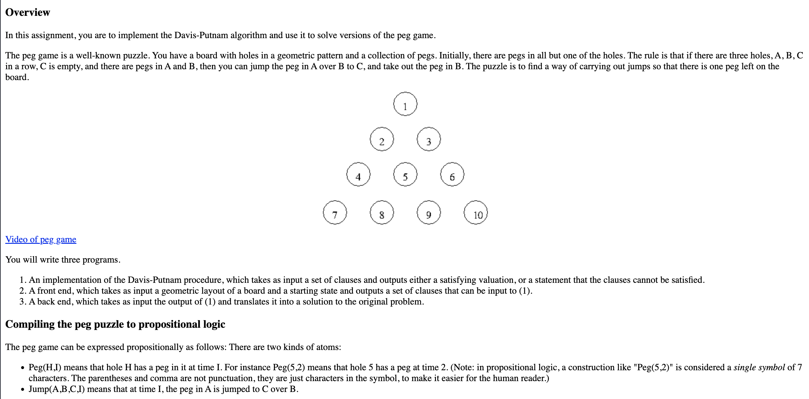 Solved In this assignment, you are to implement the | Chegg.com