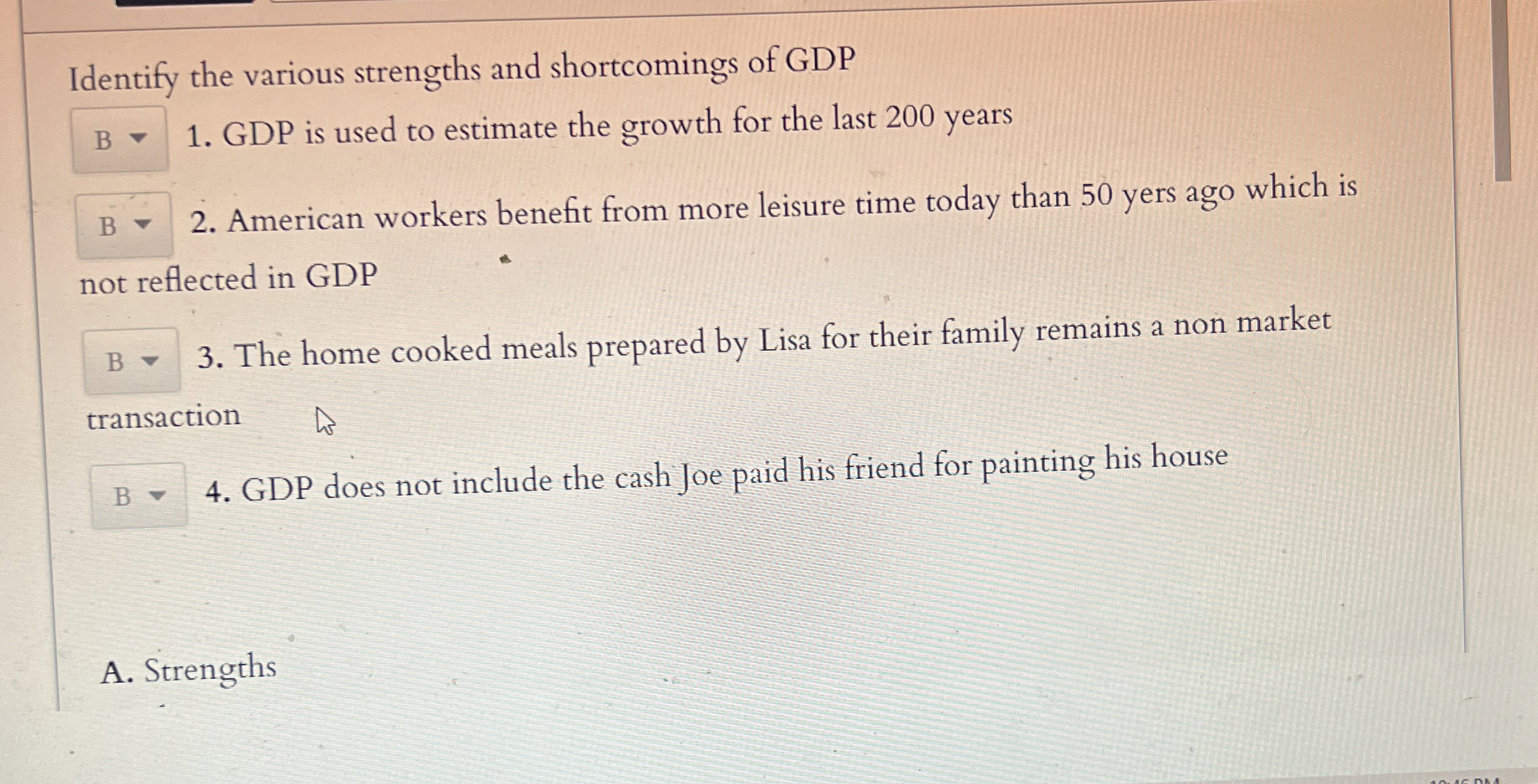 Solved Identify the various strengths and shortcomings of | Chegg.com