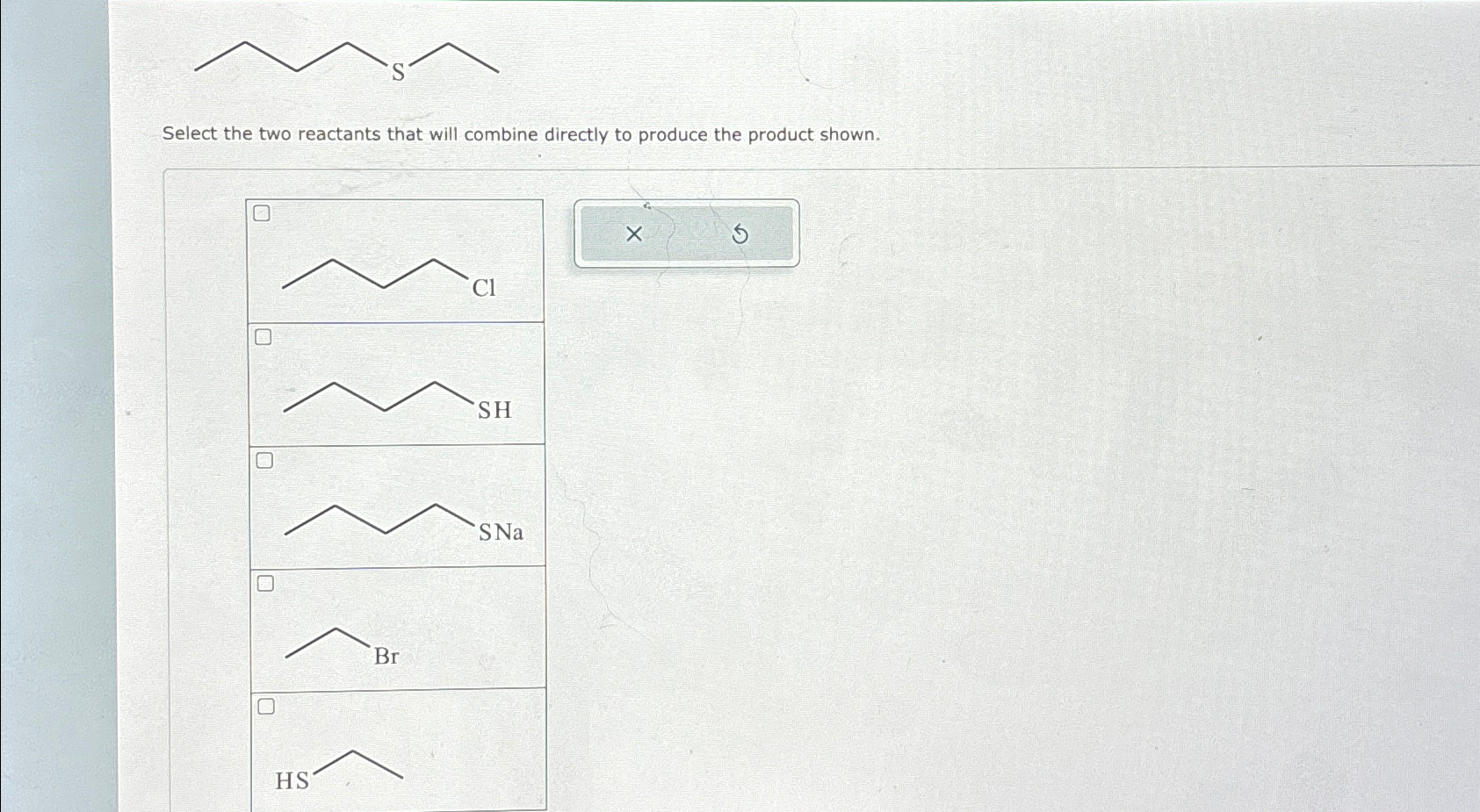 Solved Select the two reactants that will combine directly | Chegg.com