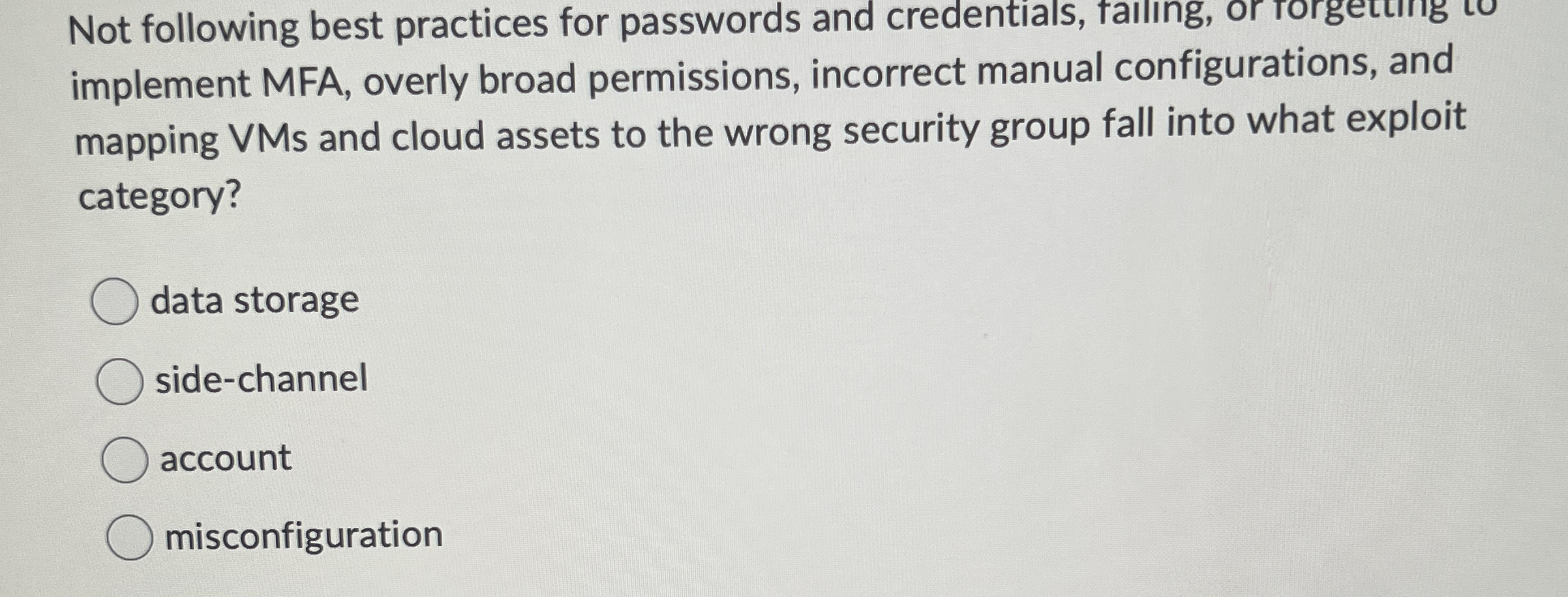 Solved Not following best practices for passwords and | Chegg.com