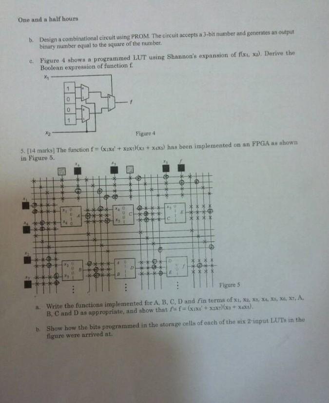 Solved b. Design a combinational circuit using PROM. The | Chegg.com