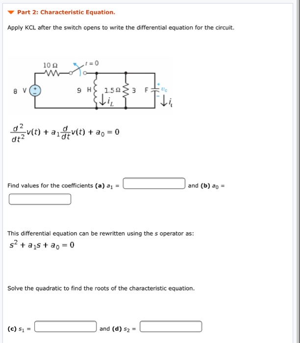 Solved Problem 9.5-2 (Multistep) Part 1: Initial conditions. | Chegg.com