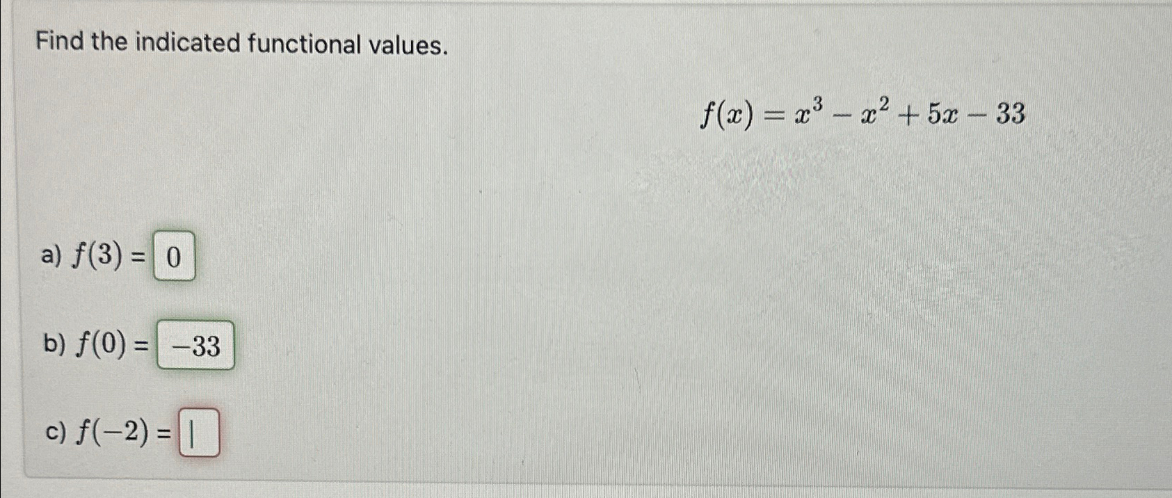 Solved Find the indicated functional | Chegg.com