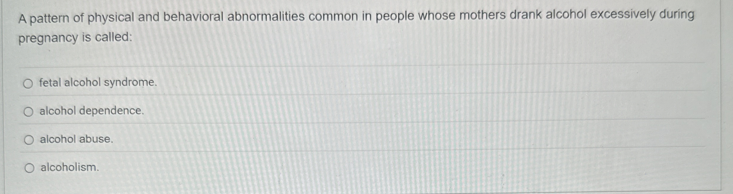 High Quality SOLUTION A pattern of physical and behavioral ...