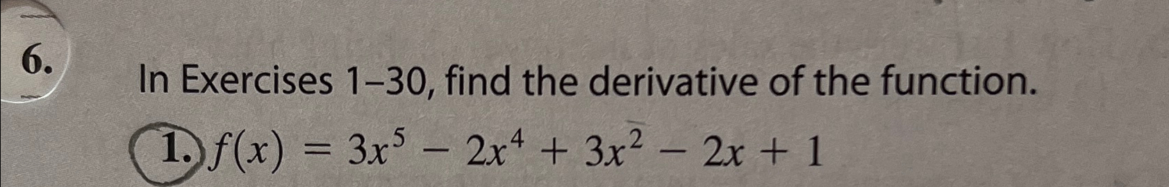 Solved In Exercises 1-30, ﻿find the derivative of the | Chegg.com