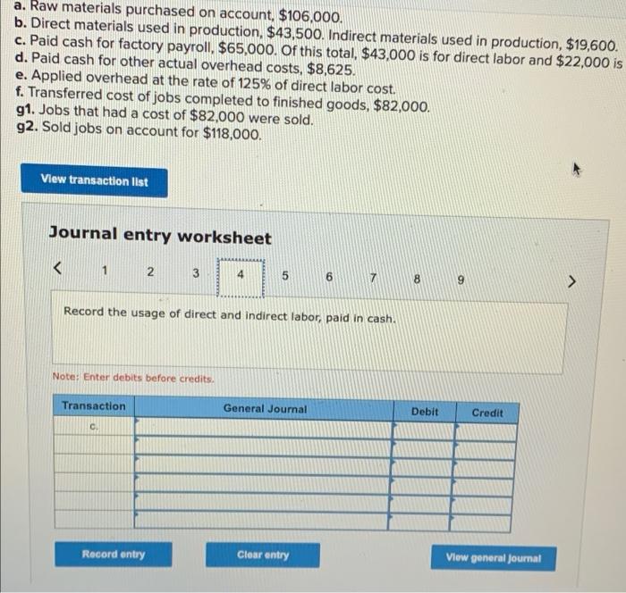 Solved Saved Prepare summary journal entries to record the | Chegg.com