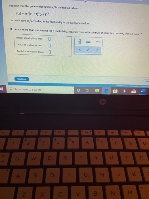 Solved Suppose that the polynomial function fis defined as | Chegg.com