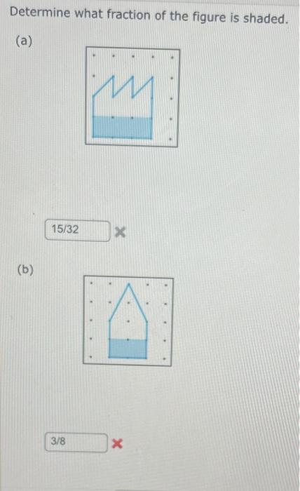 Solved Determine what fraction of the figure is shaded. (a) | Chegg.com