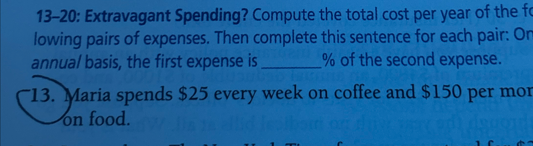 Solved 13-20: Extravagant Spending? Compute the total cost | Chegg.com