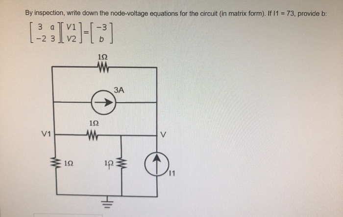Solved By inspection, write down the node-voltage equations | Chegg.com