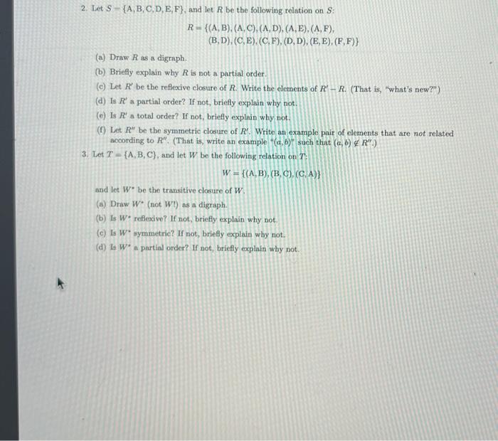 Solved Applied Discrete Mathematics Please answer qustion 1 | Chegg.com