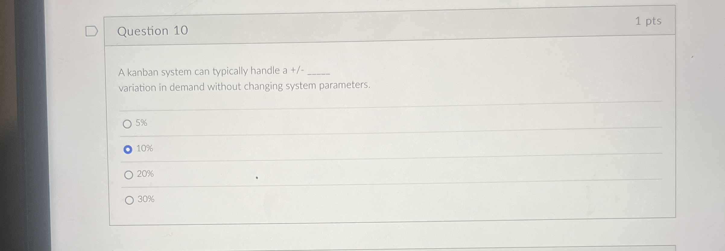 Solved Question 101 ﻿ptsA kanban system can typically handle | Chegg.com