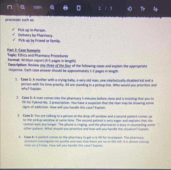 Capstone Project: Pharmacy Assistant Part 1: Create a | Chegg.com