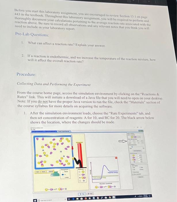 Solved Laboratory 2 Procedure - Chemical Kinetics | Chegg.com