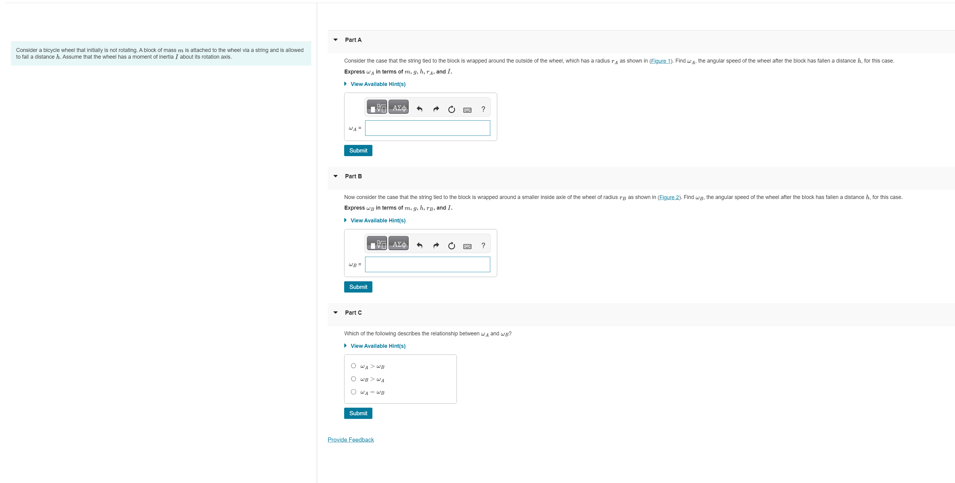 Solved Consider a bicycle wheel that initially is not | Chegg.com