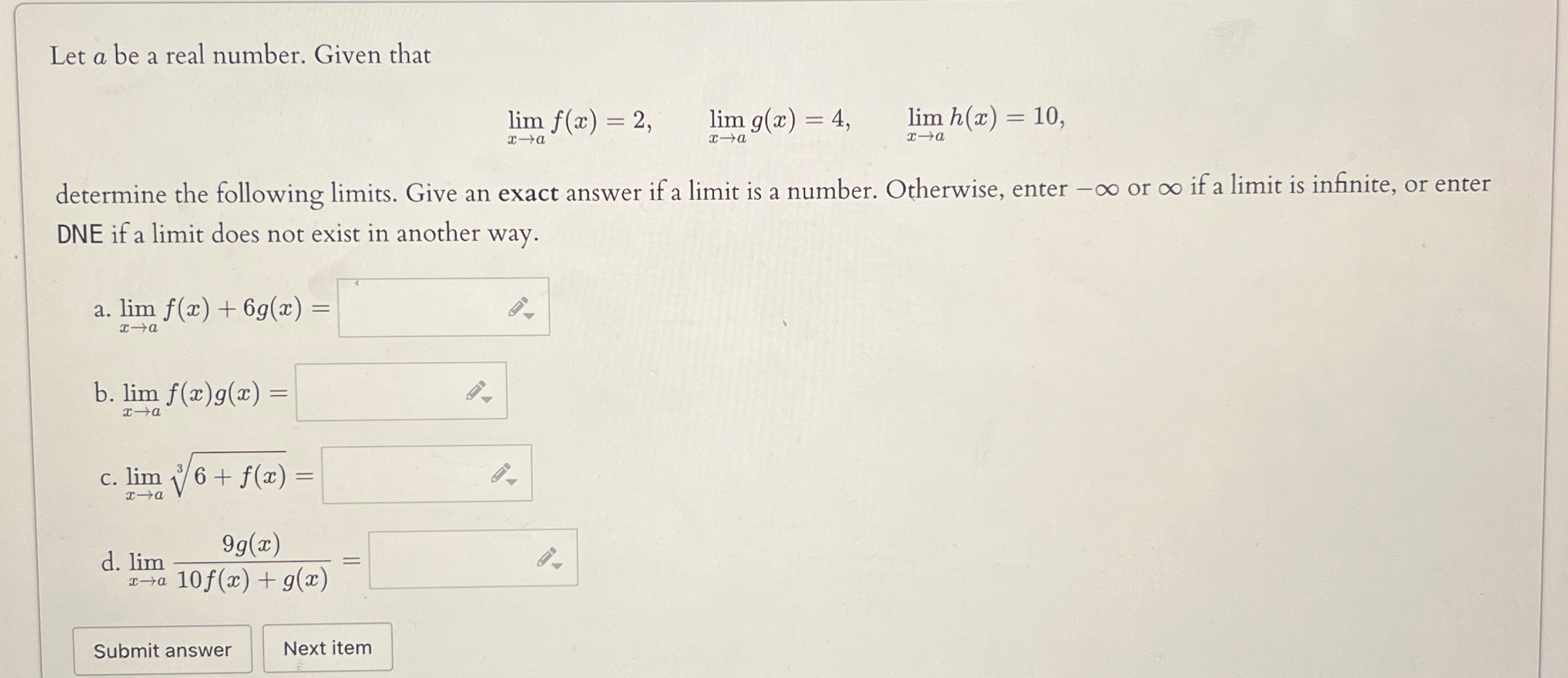 Solved Let a ﻿be a real number. Given | Chegg.com