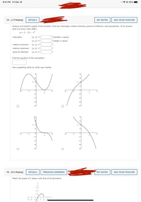 Solved Analyze and skatch a graph of the function. Find any | Chegg.com