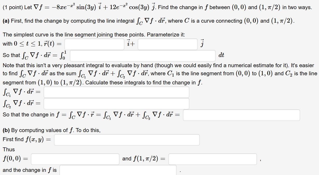 Solved (1 ﻿point) ﻿Let | Chegg.com