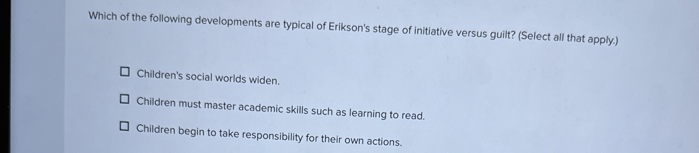 Solved Which of the following developments are typical of | Chegg.com