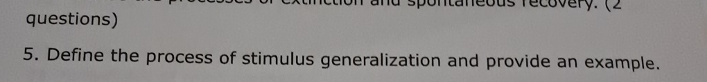 Solved questions)5. ﻿Define the process of stimulus | Chegg.com