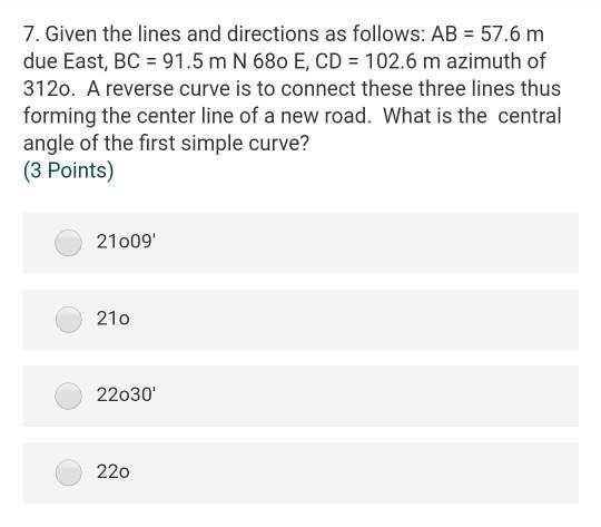 Solved 5. A compound curve has a common tangent 400 m long. | Chegg.com
