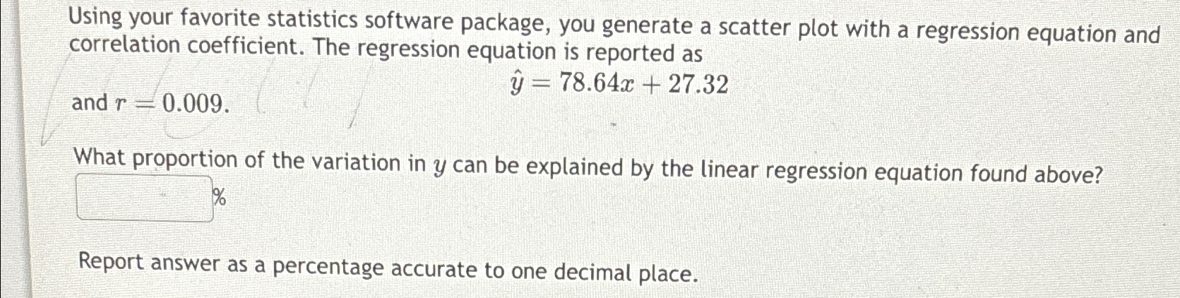 Solved Using your favorite statistics software package, you | Chegg.com