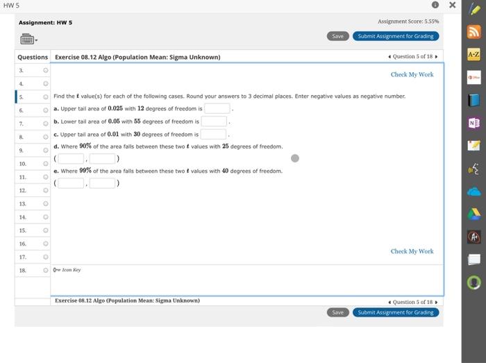 Solved Assignment: HW 5 Assignment Score: 5.5 Questions | Chegg.com