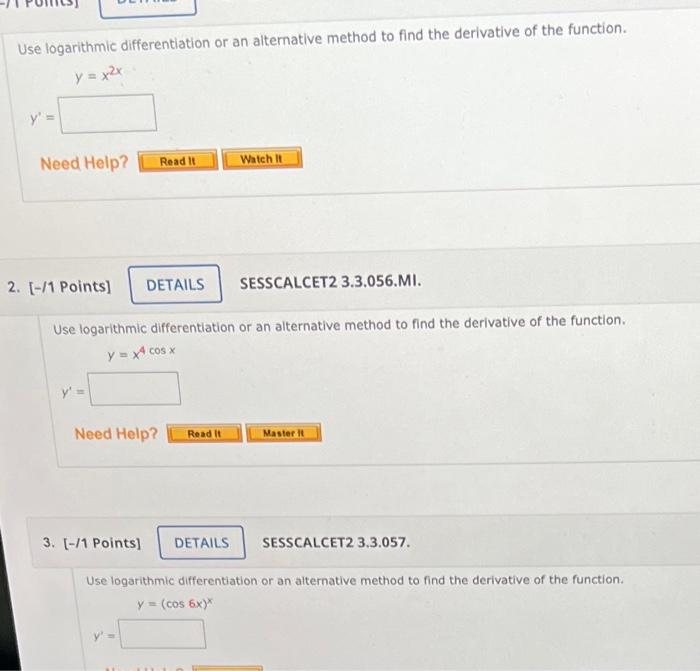 Solved Find dy/dx by implicit differentiation. | Chegg.com