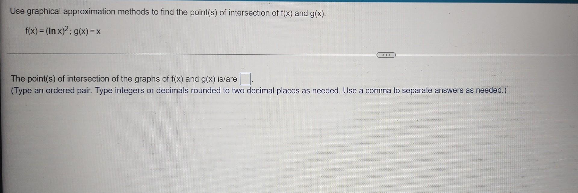 Solved Use graphical approximation methods to find the | Chegg.com