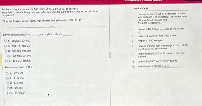 Solved Devlin, a programmer, earned $45,000 in 2013, but in | Chegg.com