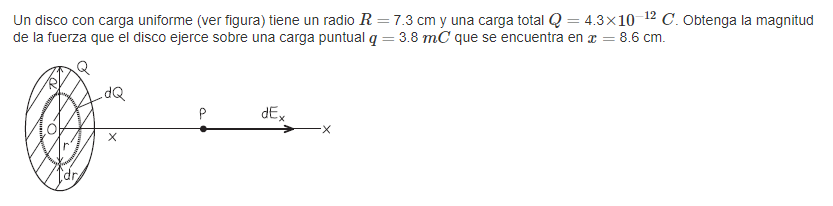 Solved Un disco con carga uniforme (ver figura) ﻿tiene un | Chegg.com