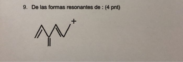 Solved 9. De las formas resonantes de : (4 pnt) + w | Chegg.com