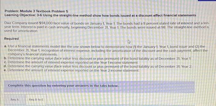 Solved Problem: Module 3 Textbook Problem 5 Learning | Chegg.com