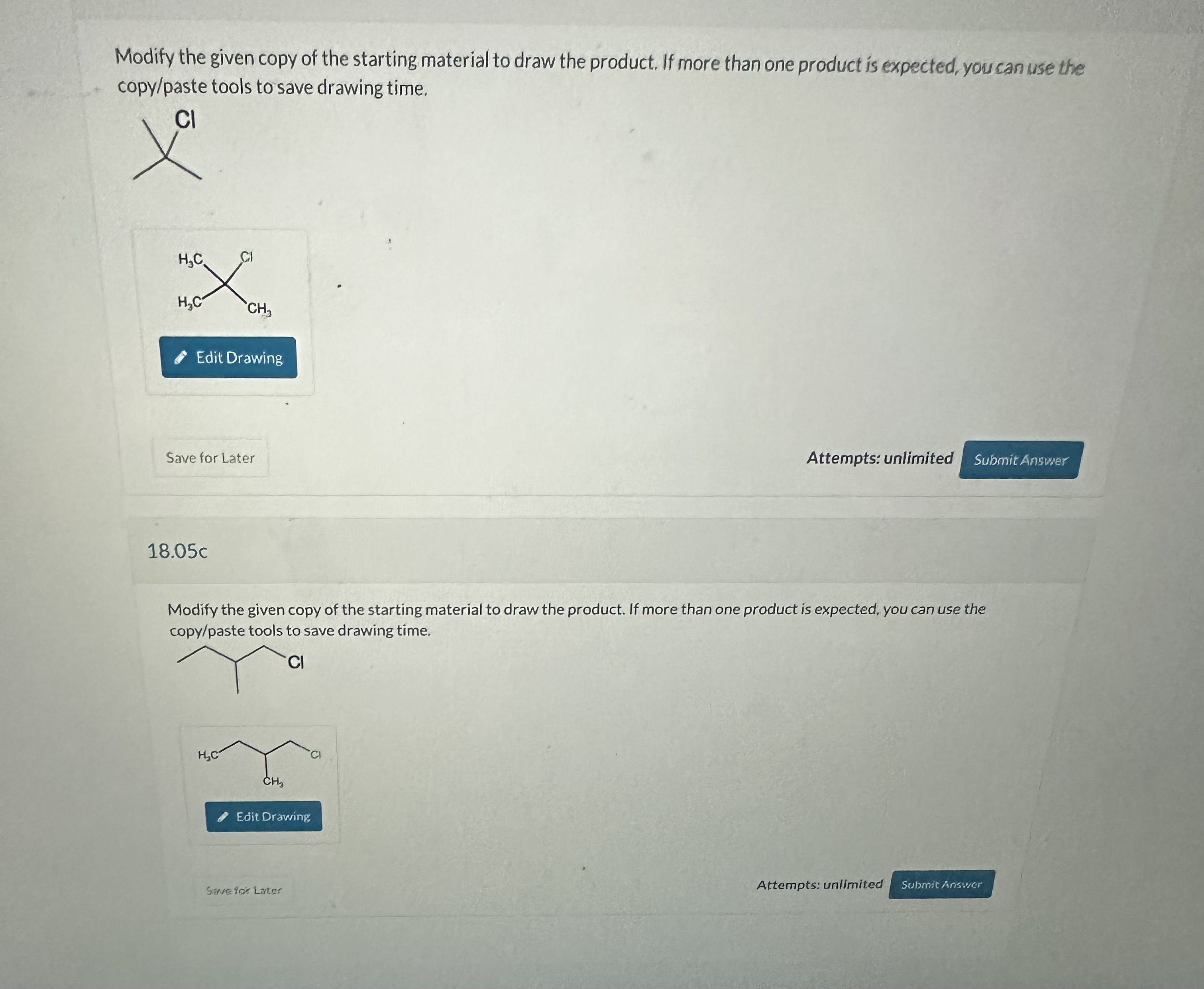 Modify the given copy of the starting material to | Chegg.com