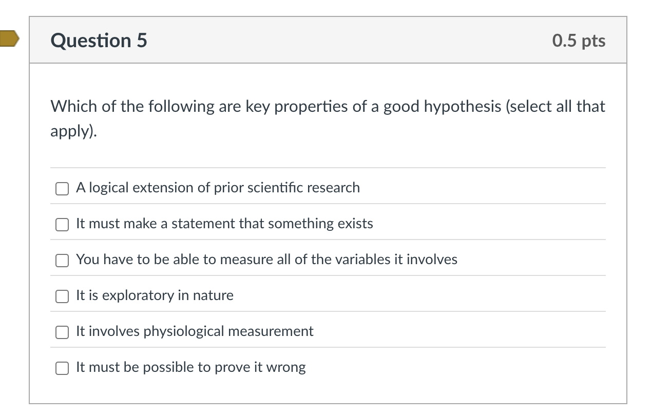 Solved Question 5Which of the following are key properties | Chegg.com