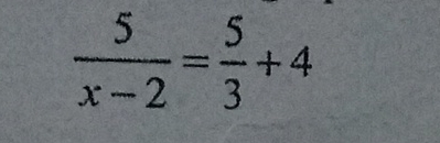 Solved iI don't know what this equation is? ﻿5x-2=53+4 | Chegg.com
