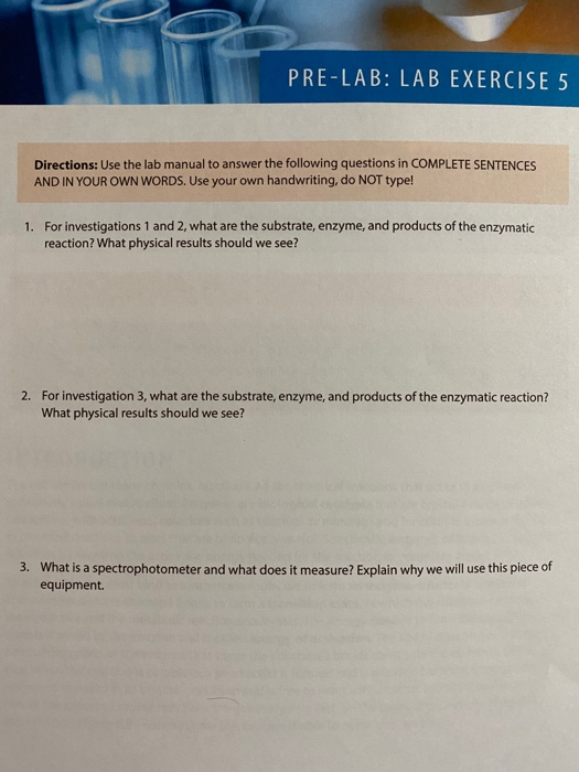 Solved Looking for help answering Pre-Lab Questions 1-4 | Chegg.com