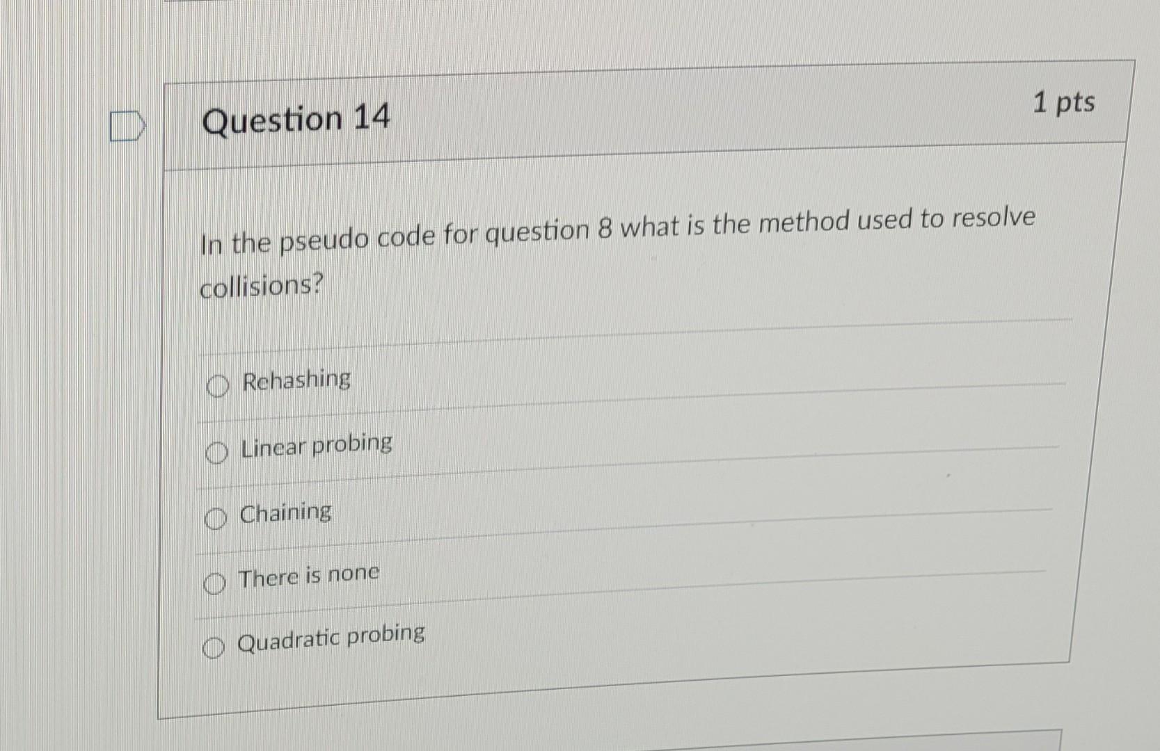 Solved In The Pseudo Code For ion 8 What Is The Method Chegg