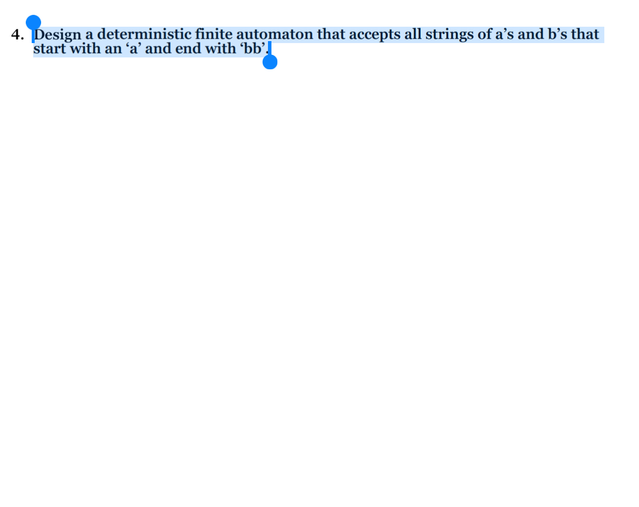 Solved Design a deterministic finite automaton that accepts | Chegg.com