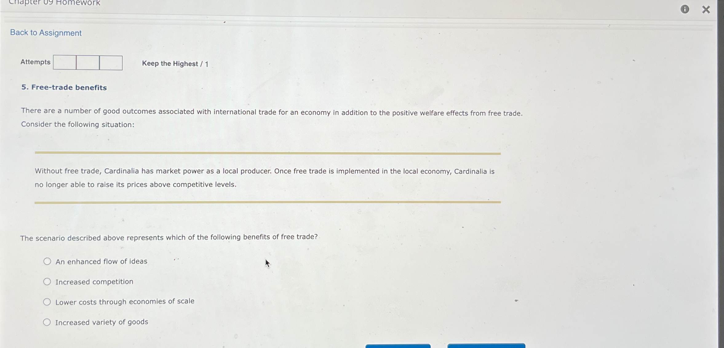 Solved Back to AssignmentAttempts Keep the Highest / 15. | Chegg.com