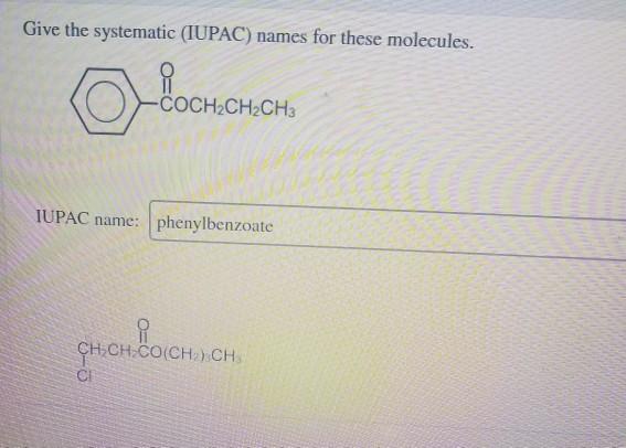 Solved Give the systematic (IUPAC) names for these | Chegg.com