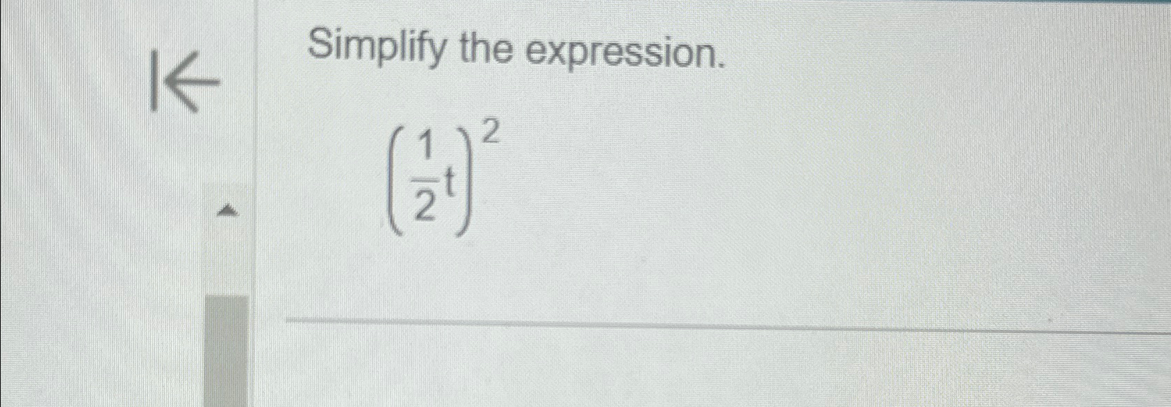 Solved Simplify the expression.(12t)2 | Chegg.com