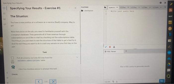 Solved X Specifying Your Results | Specifying Your Results - | Chegg.com