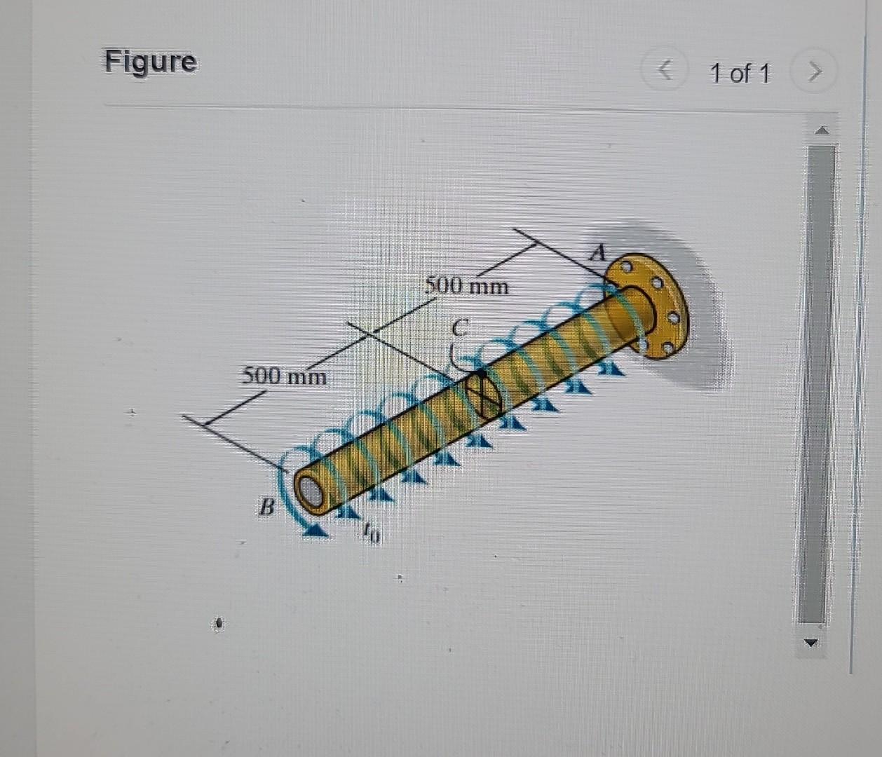 Solved The tube is subjected to a uniform distributed torque | Chegg.com