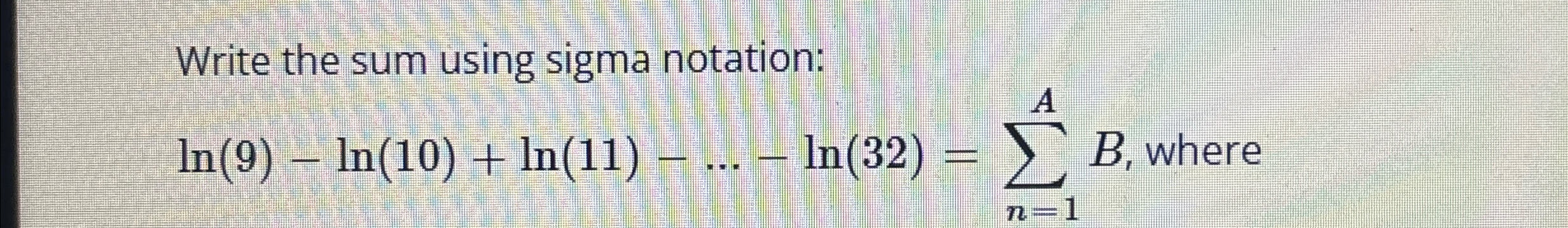 Solved Write the sum using sigma | Chegg.com