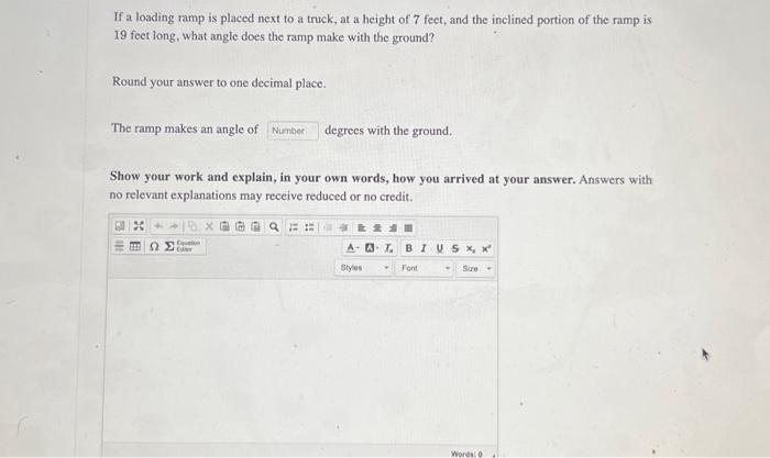 Solved If a loading ramp is placed next to a truck, at a | Chegg.com