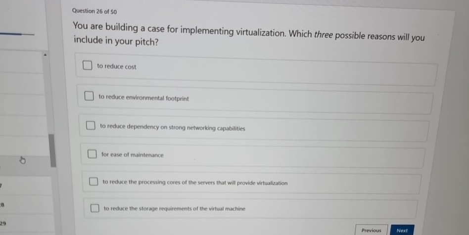 Solved Question 26 ﻿of 50You are building a case for | Chegg.com